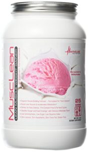 metabolic maintenance nutrition musclean milkshake weight gainer, strawberry, 2.5 pound