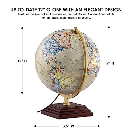 Waypoint Geographic Atlantic Illuminated Globe