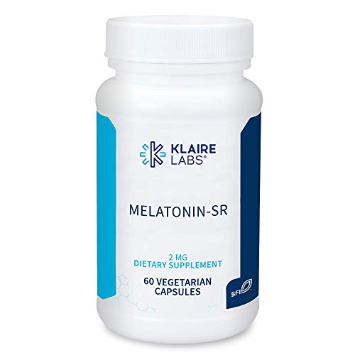 Klaire Labs Melatonin-SR - Sustained 'Time Release' Melatonin 2mg Capsules - Sleep Support for Men & Women (60 Capsules)