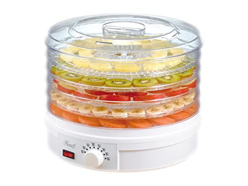 Rosewill Countertop Portable Electric Food Fruit Dehydrator Machine with Adjustable Thermostat, BPA-Free 5-Tray RHFD-15001