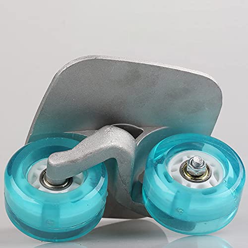 JINCAO Drift Plate Board Skate Split Portable Roller Road Aluminum Anti-slip Plate with Blue Flash Light PU Wheels and ABEC-7 608 Bearings