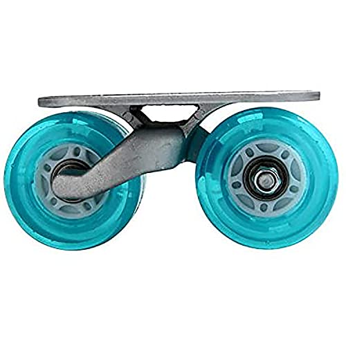 JINCAO Drift Plate Board Skate Split Portable Roller Road Aluminum Anti-slip Plate with Blue Flash Light PU Wheels and ABEC-7 608 Bearings