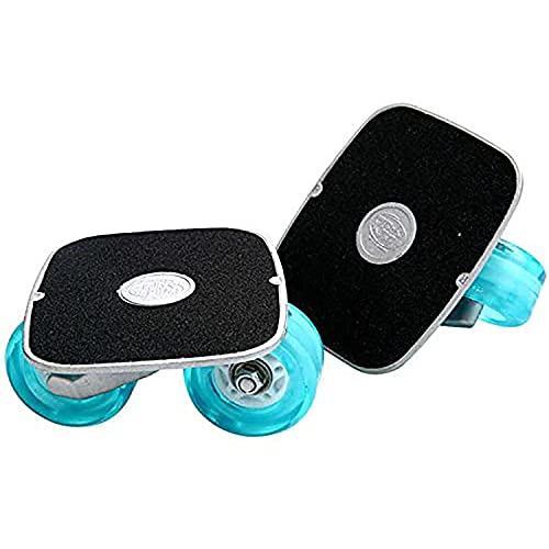 JINCAO Drift Plate Board Skate Split Portable Roller Road Aluminum Anti-slip Plate with Blue Flash Light PU Wheels and ABEC-7 608 Bearings