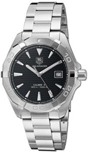 tag heuer men's 'aquaracer' swiss automatic stainless steel dress watch (model: way2110.ba0928)