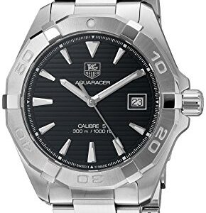 TAG Heuer Men's 'Aquaracer' Swiss Automatic Stainless Steel Dress Watch (Model: WAY2110.BA0928)