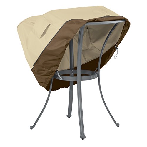 Classic Accessories Veranda Water-Resistant 36 Inch Round Patio Table Cover, Outdoor Table Cover, Pebble/Bark/Earth