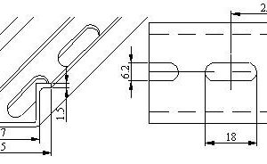 1 Pc Slotted Design Steel DIN Mounting Rail- 1m Length x 35mm Width x 15mm Height