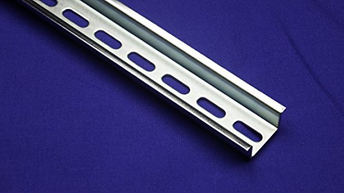 1 Pc Slotted Design Steel DIN Mounting Rail- 1m Length x 35mm Width x 15mm Height