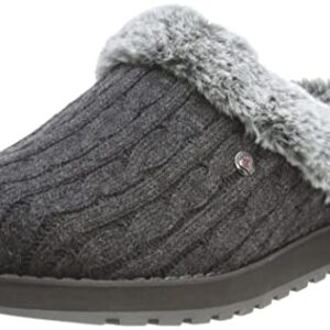 Skechers BOBS Women's Keepsakes - Ice Angel Slipper, Charcoal, 10 M US