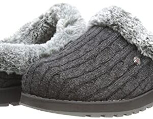 Skechers BOBS Women's Keepsakes - Ice Angel Slipper, Charcoal, 10 M US