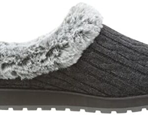 Skechers BOBS Women's Keepsakes - Ice Angel Slipper, Charcoal, 10 M US