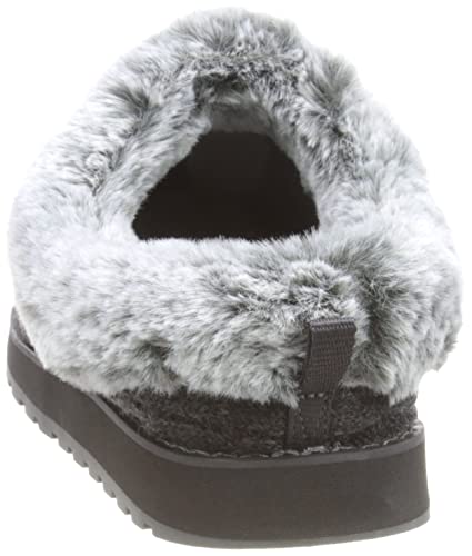 Skechers BOBS Women's Keepsakes - Ice Angel Slipper, Charcoal, 10 M US