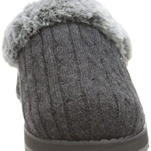 Skechers BOBS Women's Keepsakes - Ice Angel Slipper, Charcoal, 10 M US