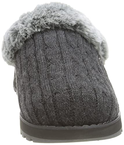 Skechers BOBS Women's Keepsakes - Ice Angel Slipper, Charcoal, 10 M US