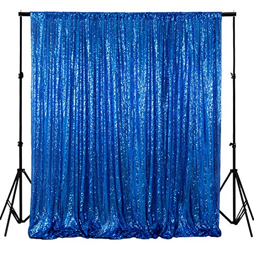 Sequin Backdrop Photo Booth Backdrop 6FTx6FT Royal Blue Wedding Shimmer Fabric Background for Baby Shower Sparkle Sequin Wall Backdrop for Party Event