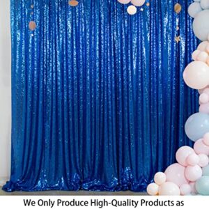 Sequin Backdrop Photo Booth Backdrop 6FTx6FT Royal Blue Wedding Shimmer Fabric Background for Baby Shower Sparkle Sequin Wall Backdrop for Party Event