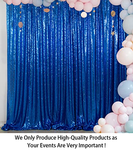 Sequin Backdrop Photo Booth Backdrop 6FTx6FT Royal Blue Wedding Shimmer Fabric Background for Baby Shower Sparkle Sequin Wall Backdrop for Party Event