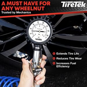 Tire Pressure Gauge with Inflator (170 PSI) - Air Pressure Gauge for Tires - Air Compressor Tire Inflator Attachment – Nozzle Tire Gauge Air Chuck