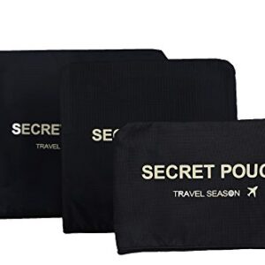 6 sets travel Organizers Packing Cubes Luggage Organizers Compression Pouches (black)