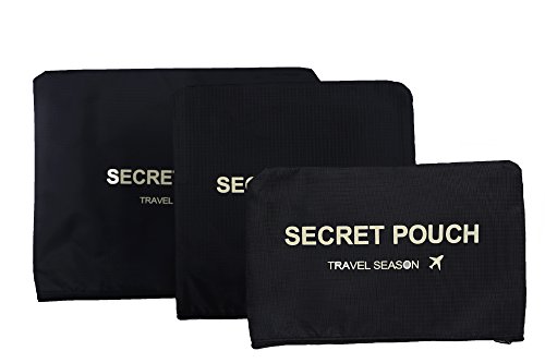 6 sets travel Organizers Packing Cubes Luggage Organizers Compression Pouches (black)