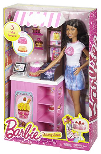 Barbie Careers Bakery Shop Playset with African-American Doll