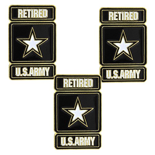 US Army Retired Lapel Pin (3 PK)