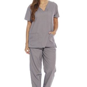 Just Love 22251V-XL Light Grey Women's Scrub Sets/Medical Scrubs/Nursing Scrubs