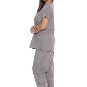 Just Love 22251V-XL Light Grey Women's Scrub Sets/Medical Scrubs/Nursing Scrubs