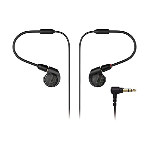 Audio-Technica ATH-E40 Professional In-Ear Monitor Headphones, Black