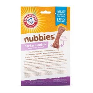 Arm & Hammer For Pets Nubbies Dental Treats for Dogs | Dental Chews Fight Bad Breath, Plaque & Tartar without Brushing | Baking Soda Enhanced Chicken Flavor Dog Treats, 20 Pcs (Packaging may vary)