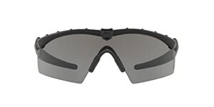 oakley men's oo9213 m frame 2.0 industrial rectangular sunglasses, matte black/grey, 32 mm