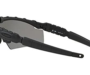 Oakley Men's OO9213 M Frame 2.0 Industrial Rectangular Sunglasses, Matte Black/Grey, 32 mm