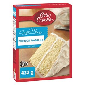 betty crocker super moist french vanilla cake mix 432 grams / 15.25 oz - 4 packs