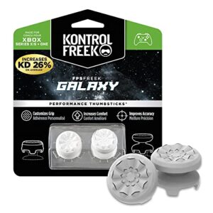 kontrolfreek fps freek galaxy white for xbox one and xbox series x controller | performance thumbsticks | 1 high-rise, 1 mid-rise | white