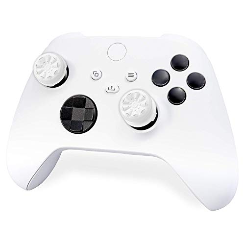 KontrolFreek FPS Freek Galaxy White for Xbox One and Xbox Series X Controller | Performance Thumbsticks | 1 High-Rise, 1 Mid-Rise | White