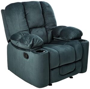 christopher knight home gannon fabric gliding recliner, steel 38.5d x 42.5w x 41h in