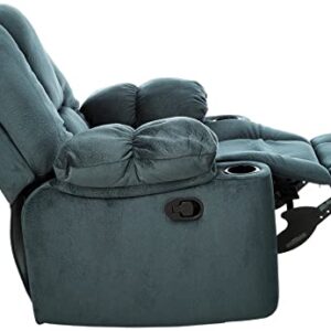 Christopher Knight Home Gannon Fabric Gliding Recliner, Steel 38.5D x 42.5W x 41H in