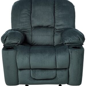 Christopher Knight Home Gannon Fabric Gliding Recliner, Steel 38.5D x 42.5W x 41H in