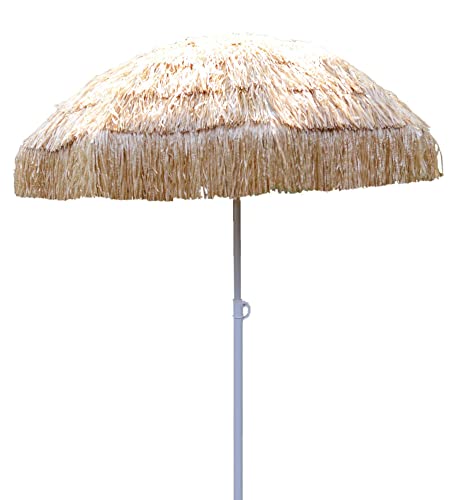 Amscan Large Tiki Party Umbrella (1 Piece), Brown, 71" x 61"