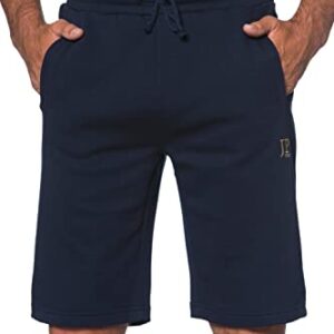 JP 1880 Menswear Big & Tall Plus Size L-8XL JP Logo Comfy Sweat Shorts Navy Blue X-Large 702636 70