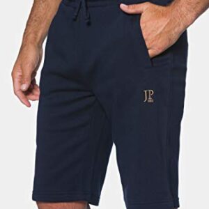 JP 1880 Menswear Big & Tall Plus Size L-8XL JP Logo Comfy Sweat Shorts Navy Blue X-Large 702636 70