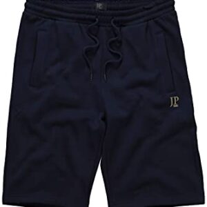 JP 1880 Menswear Big & Tall Plus Size L-8XL JP Logo Comfy Sweat Shorts Navy Blue X-Large 702636 70