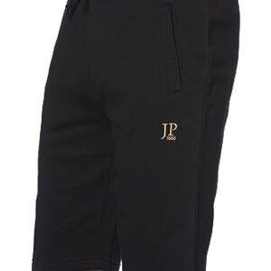 JP 1880 Menswear Big & Tall Plus Size L-8XL JP Logo Comfy Sweat Shorts Black X-Large 702636 10