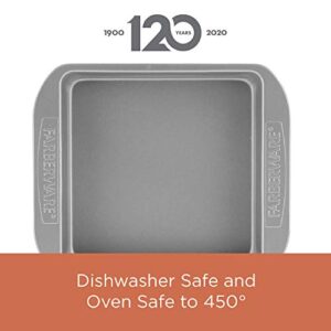 Farberware Bakeware Meatloaf/Nonstick Baking Loaf Pan Set, Two 9-Inch x 5-Inch, Gray