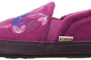 Acorn Unisex-Kid's Colby Gore Moc Slipper, Magenta Elephant, 12-13 Little Kid