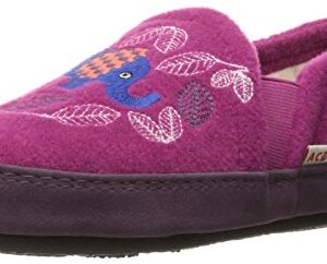 Acorn Unisex-Kid's Colby Gore Moc Slipper, Magenta Elephant, 12-13 Little Kid