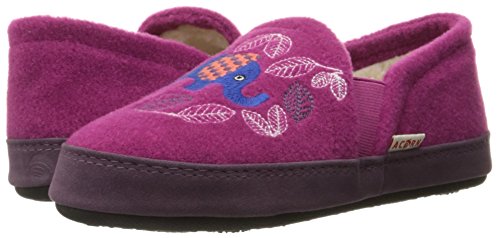 Acorn Unisex-Kid's Colby Gore Moc Slipper, Magenta Elephant, 12-13 Little Kid