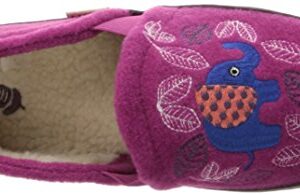 Acorn Unisex-Kid's Colby Gore Moc Slipper, Magenta Elephant, 12-13 Little Kid