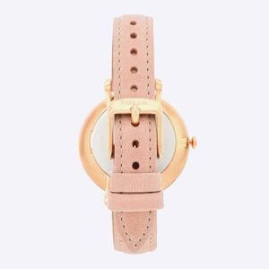 Fossil Women's Jacqueline Quartz Stainless Steel and Leather Watch, Color: Rose Gold, Blush Pink (Model: ES3988)