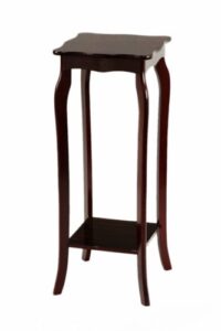 frenchi home furnishing 2 tier plant stand, mahogany